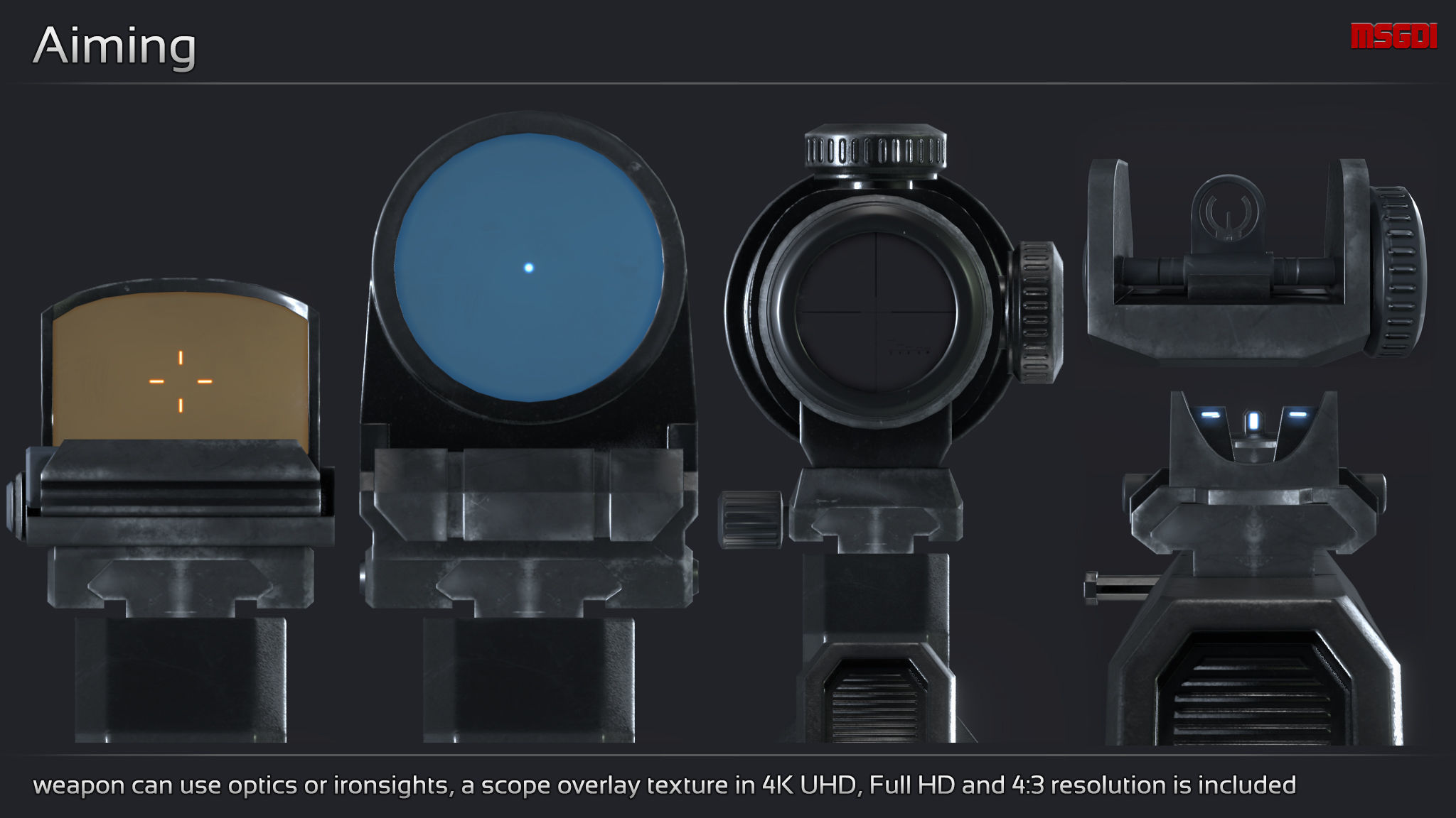 Scifi Assault Rifle Collection | CGTrader