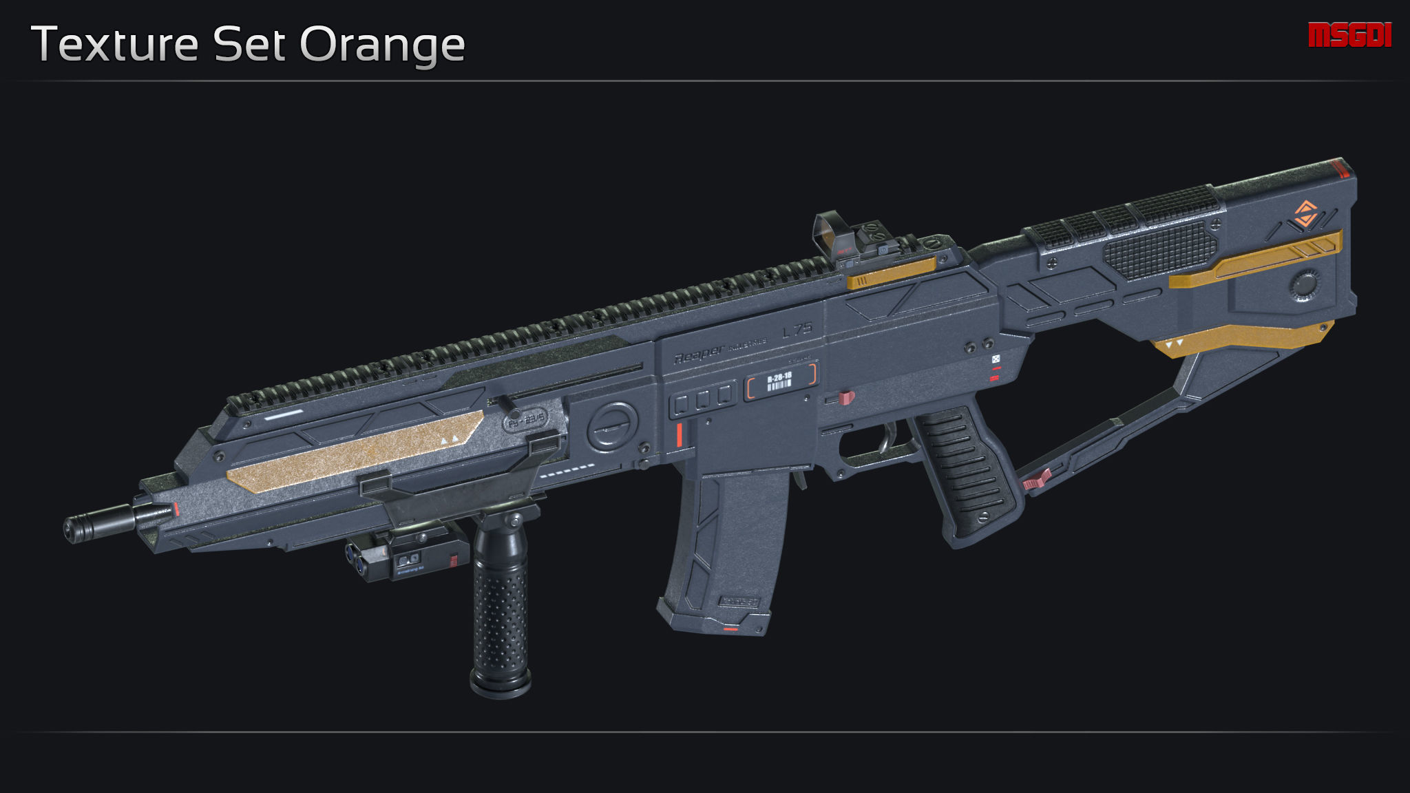 Scifi Assault Rifle Collection VR / AR / low-poly | CGTrader