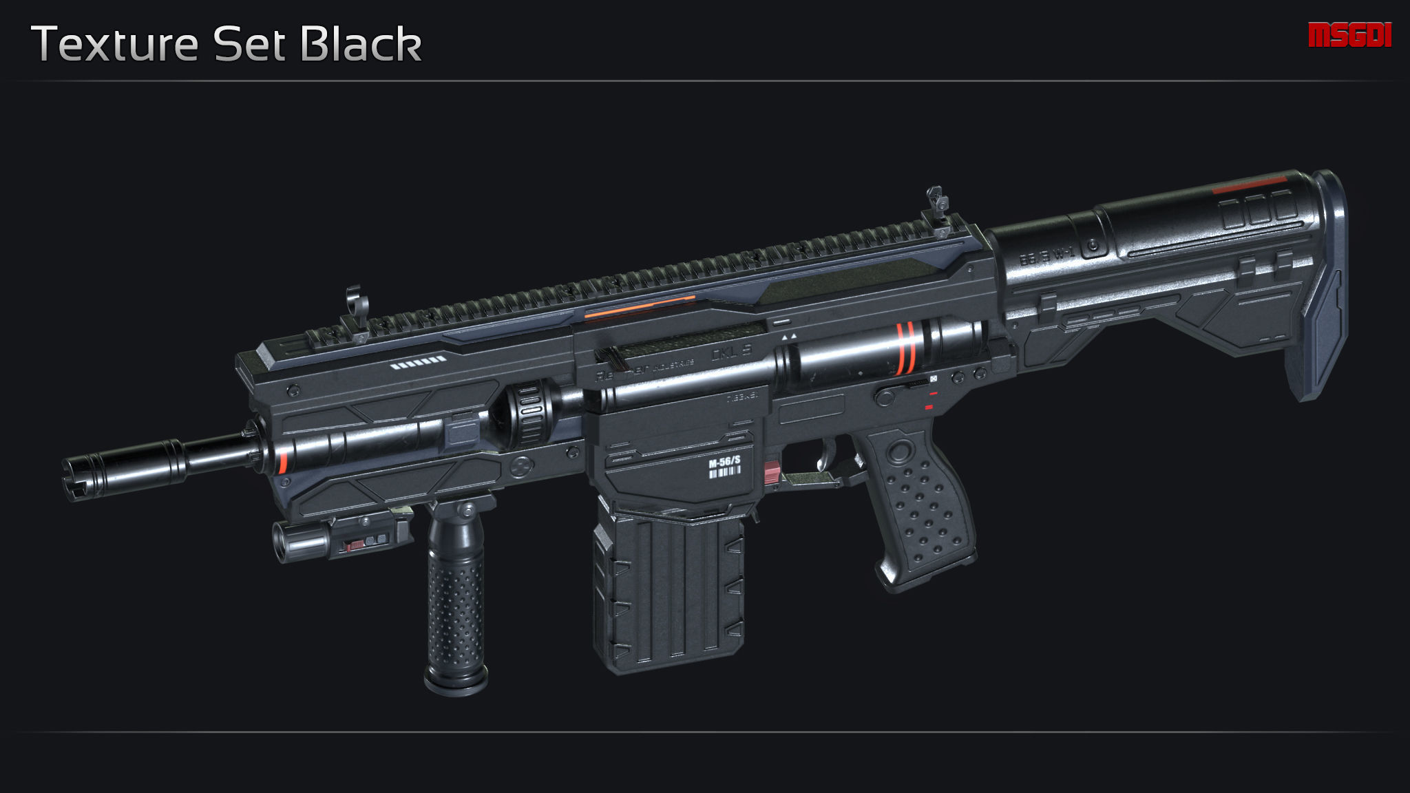 Scifi Assault Rifle Collection | CGTrader