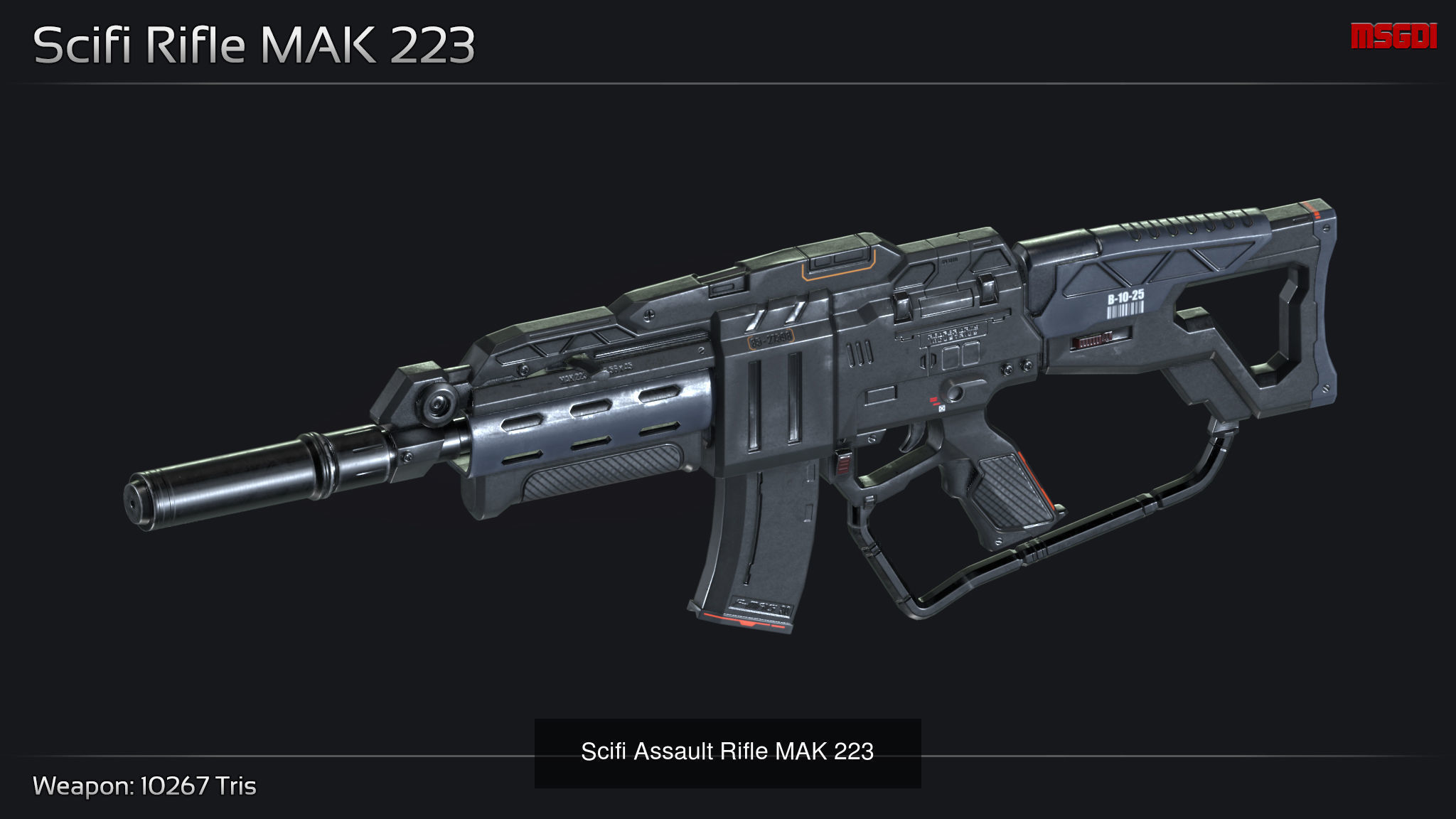 Scifi Assault Rifle Collection VR / AR / low-poly | CGTrader