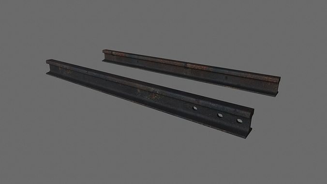 3D model Rails VR / AR / low-poly | CGTrader