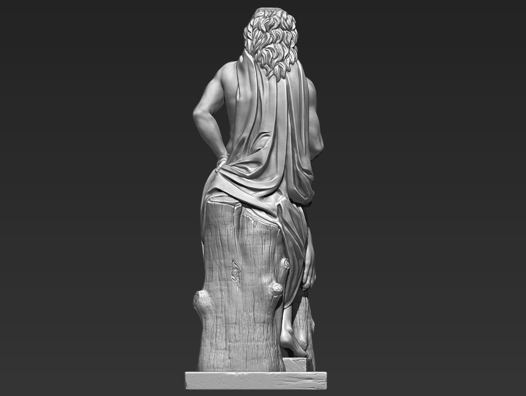 Hercules Greek Statue 3D model 3D printable | CGTrader