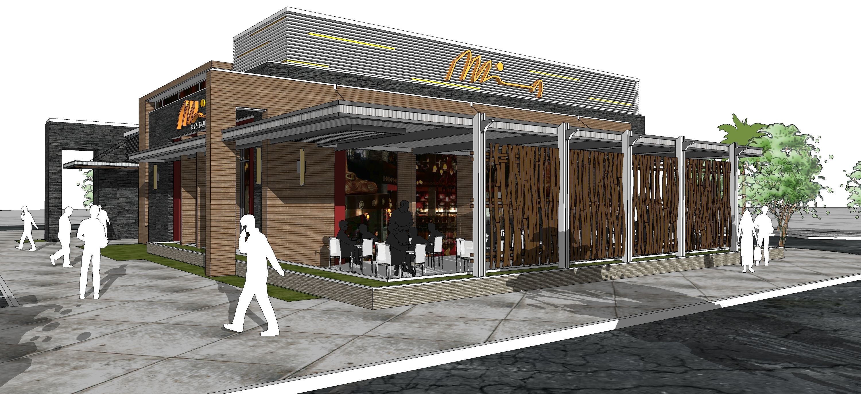 Out-parcel Restaurant Model 3D model | CGTrader