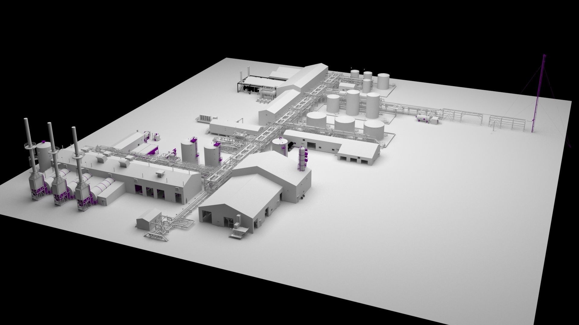 factory 3D model | CGTrader