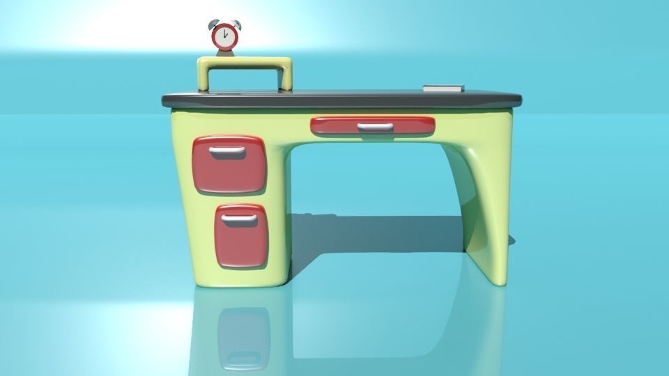 Cartoon table 3D model | CGTrader