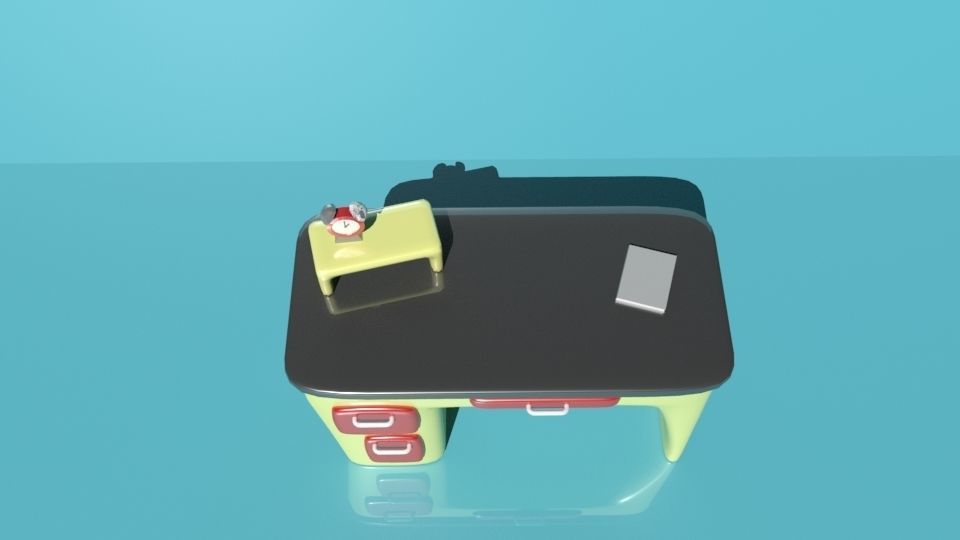 Cartoon table 3D model | CGTrader