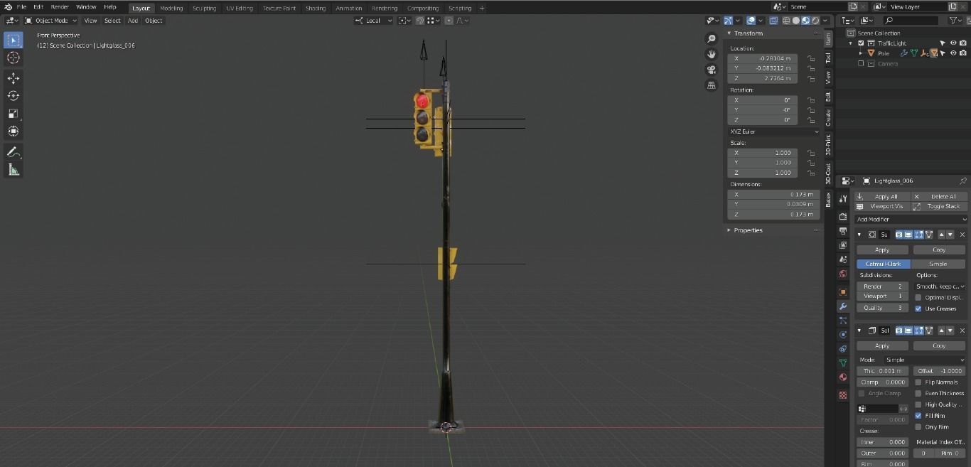 3D model PBR Traffic Light VR / AR / low-poly | CGTrader