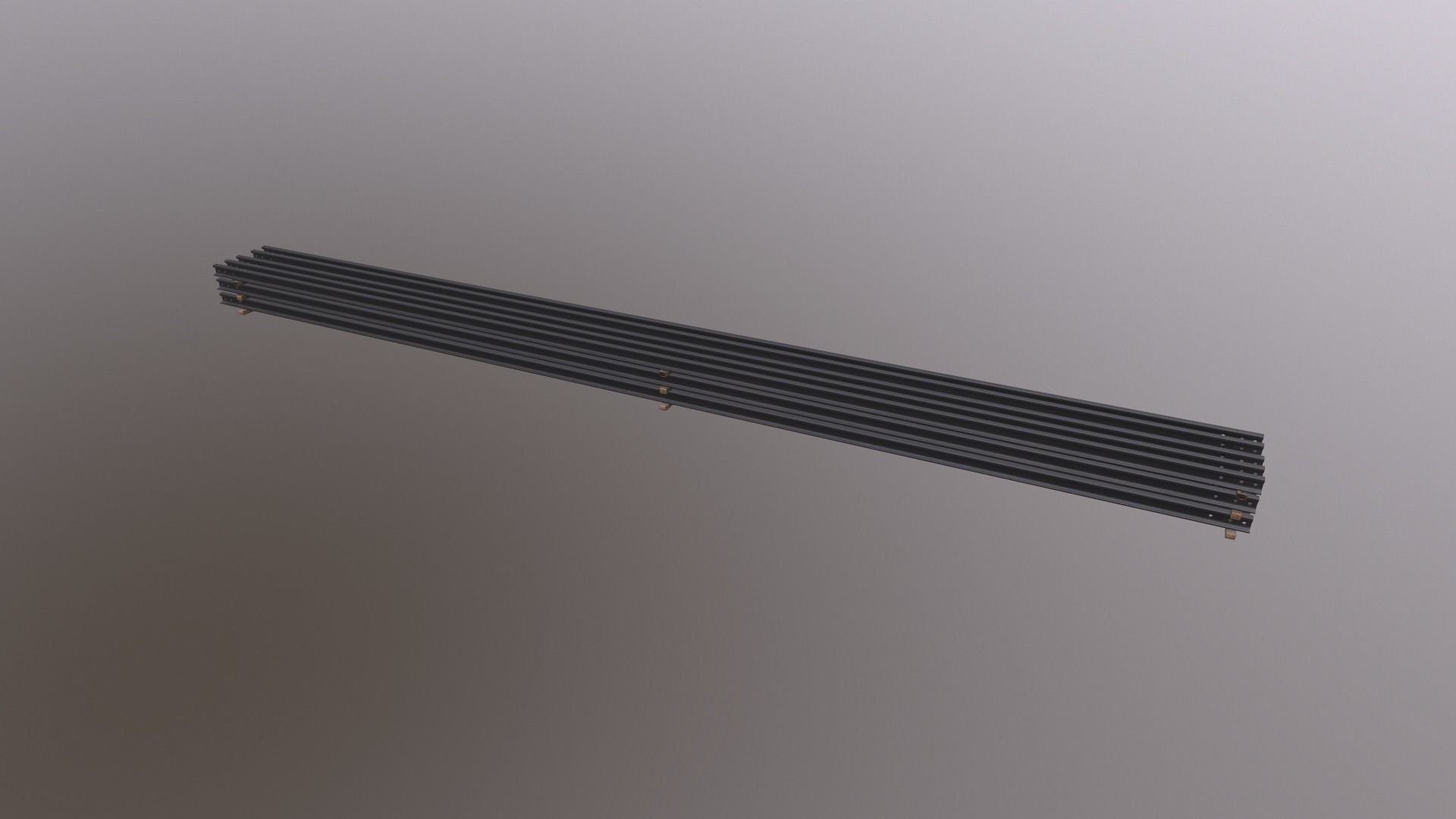 3D model Stacked Rails P43 VR / AR / low-poly | CGTrader