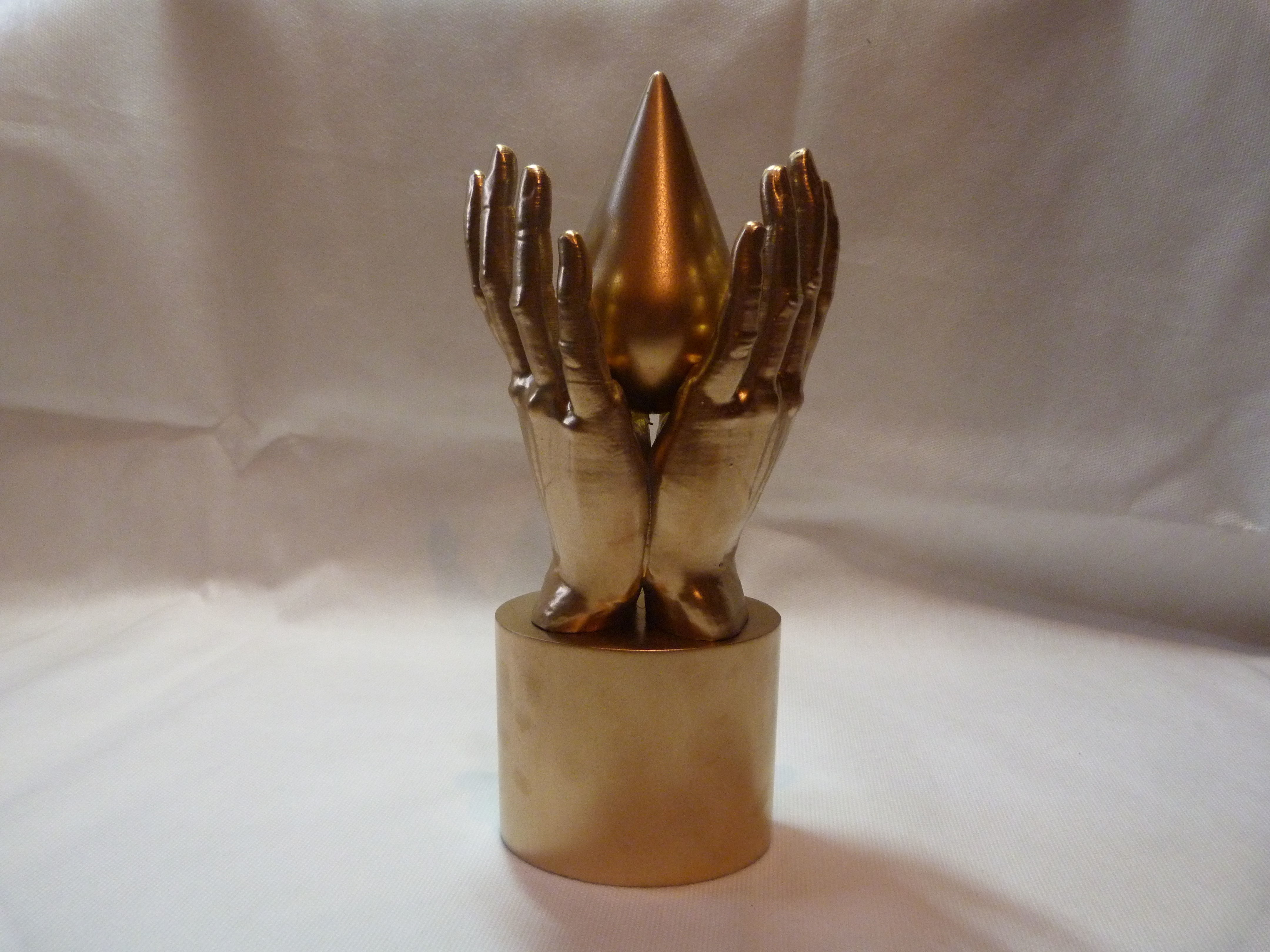 Hands with a drop 3D model 3D printable | CGTrader