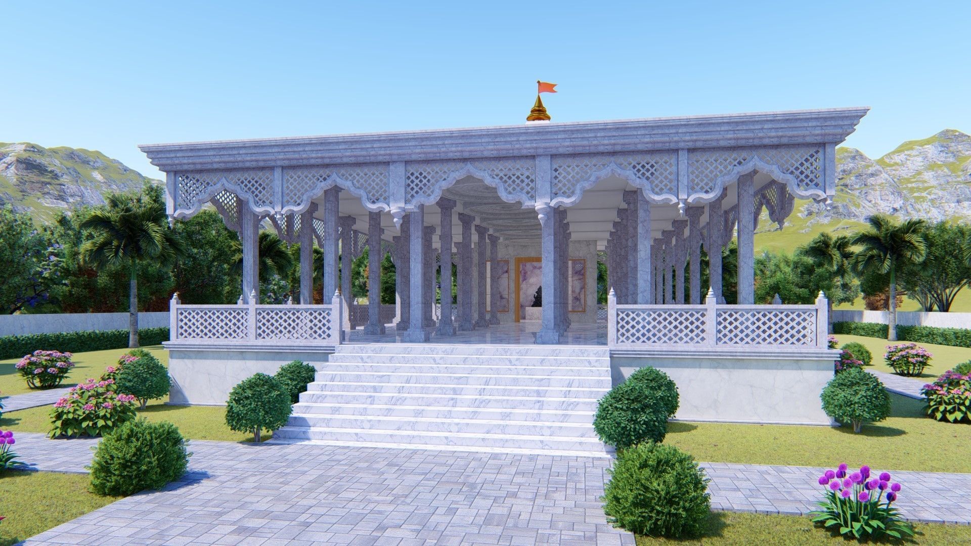 Hindu God Temple 3D model | CGTrader