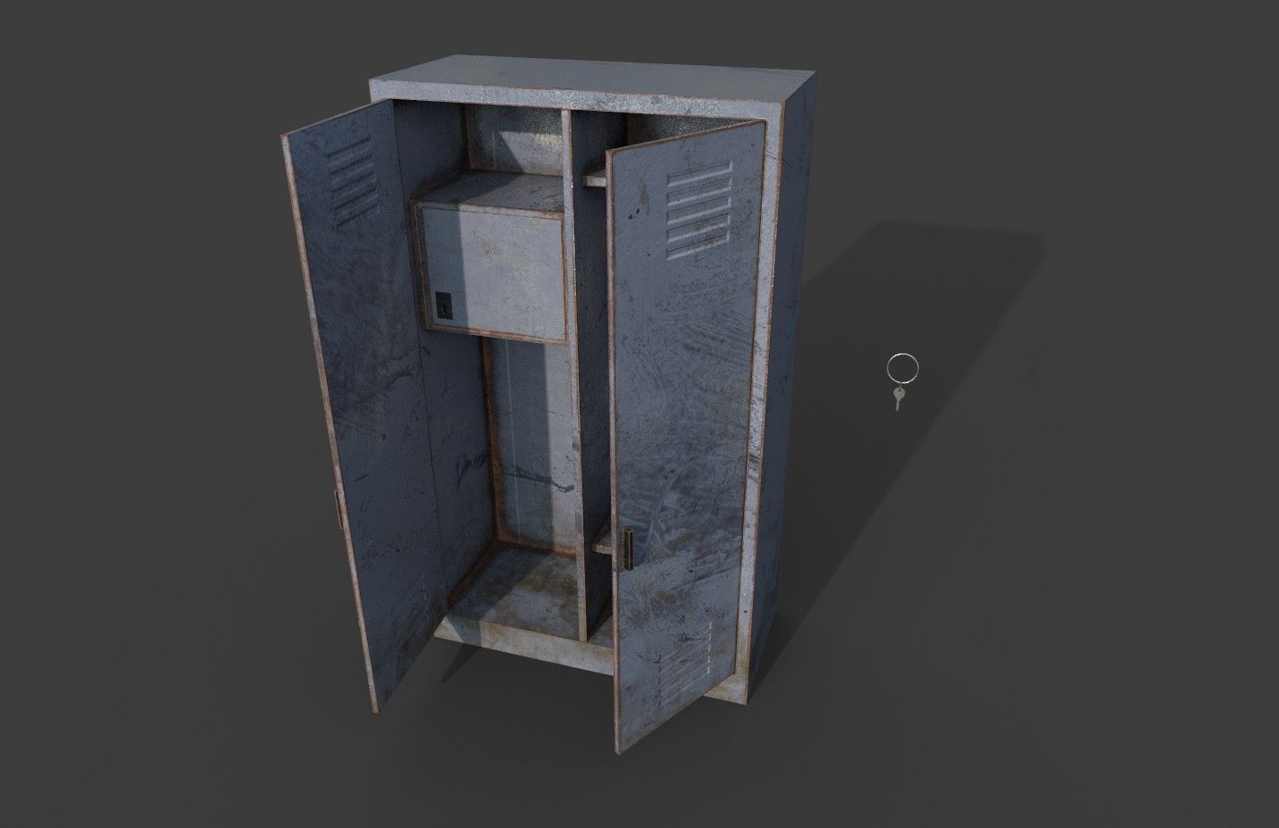 3D model Old Metal Locker VR / AR / low-poly | CGTrader