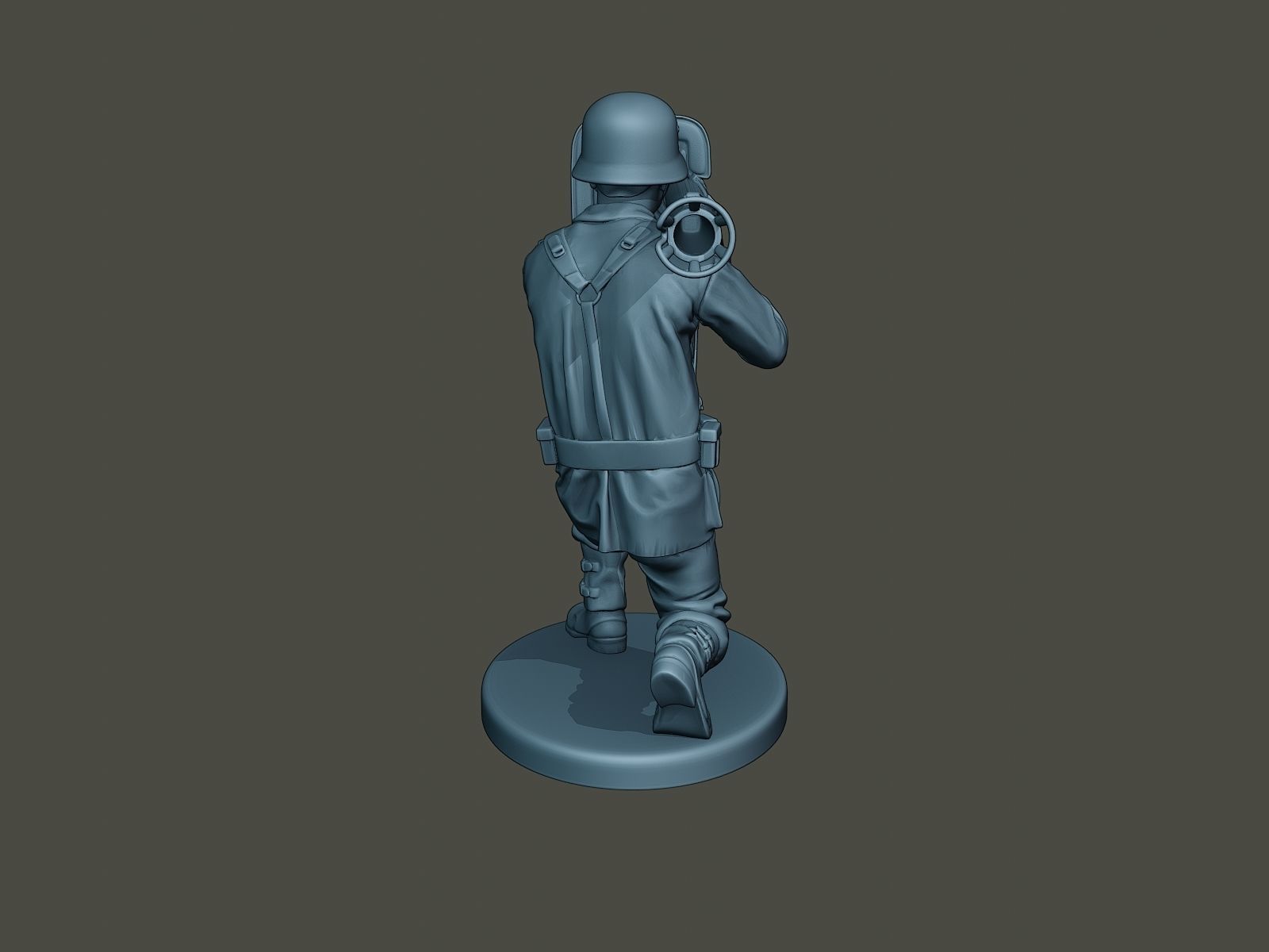 German soldier ww2 Shoot crouched G4 3D model 3D printable | CGTrader