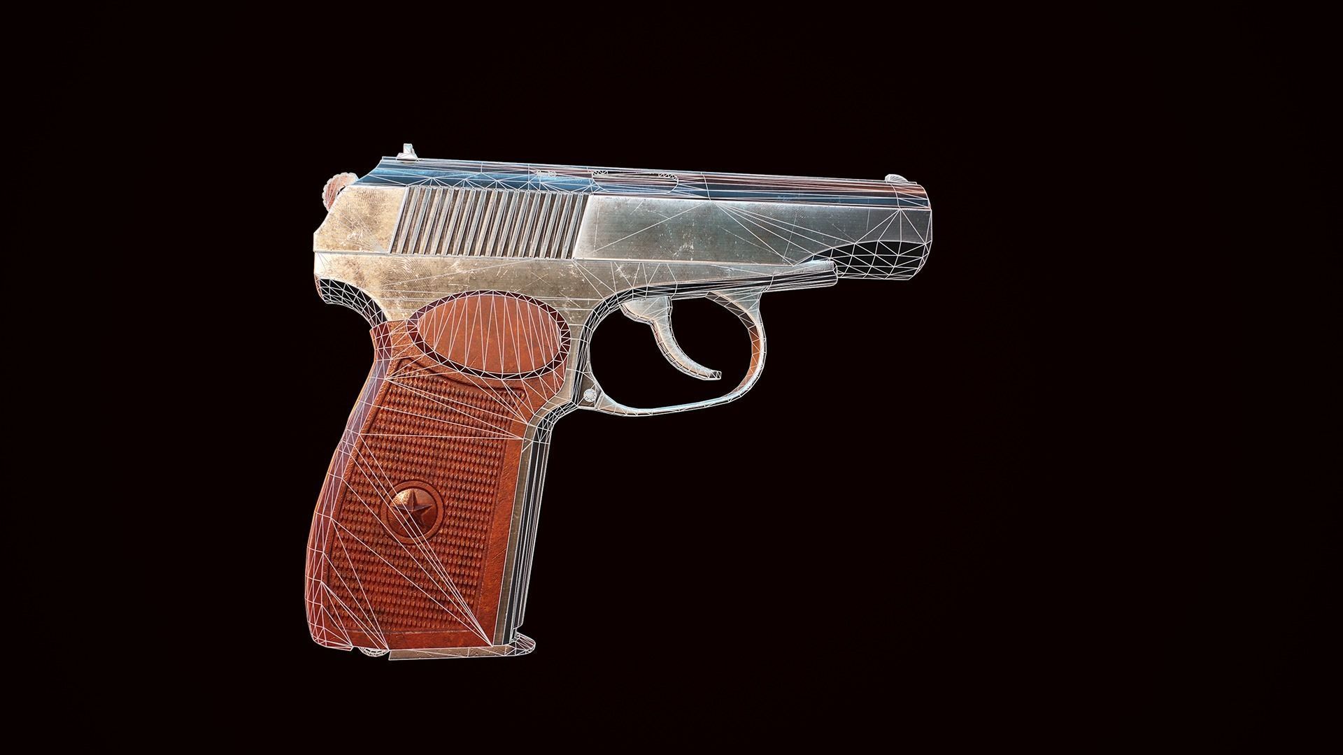 3D model VR - AR Makarov PM handgun PBR VR / AR / low-poly | CGTrader
