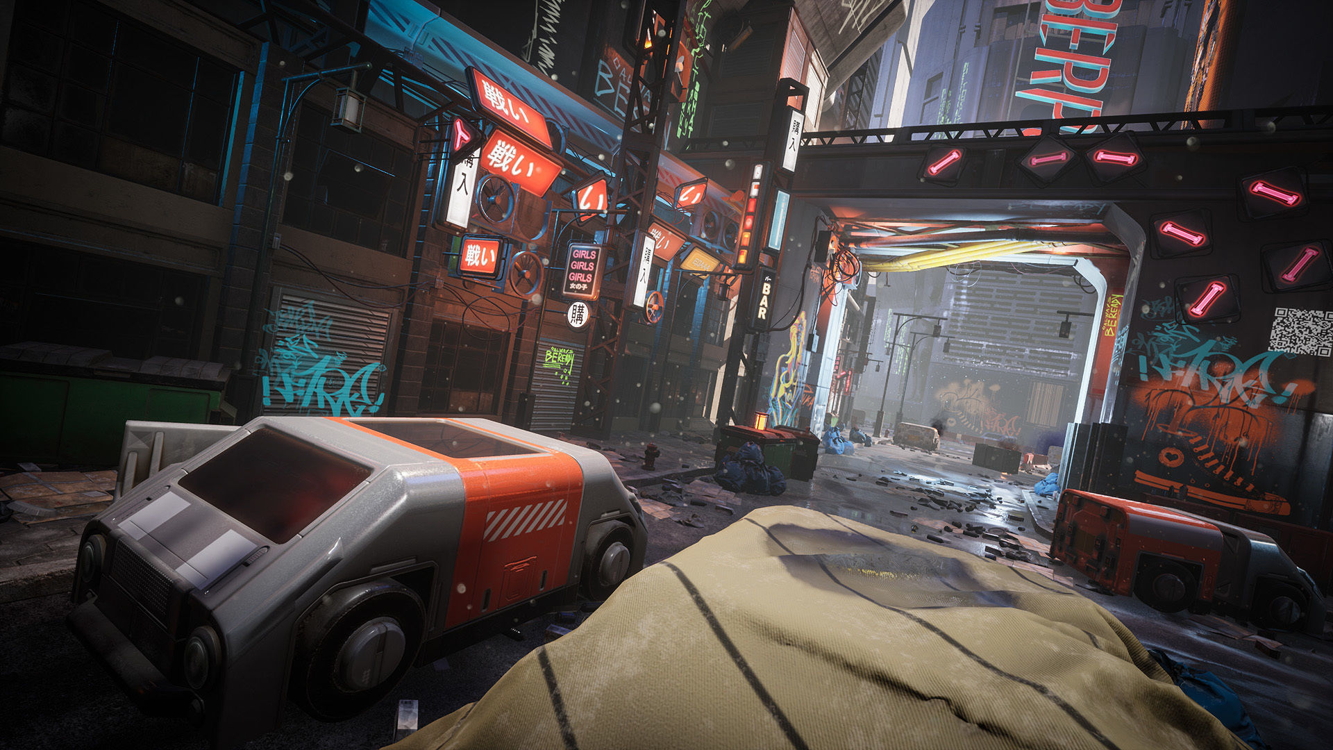 3D model Cyberpunk Environment Kitbash Set VR / AR / low-poly | CGTrader