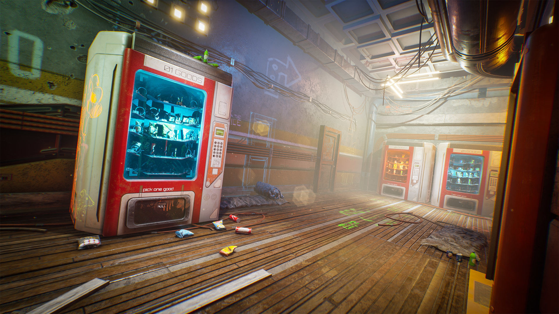 3D model Cyberpunk Interior Environment Kitbash Set VR / AR / low-poly ...