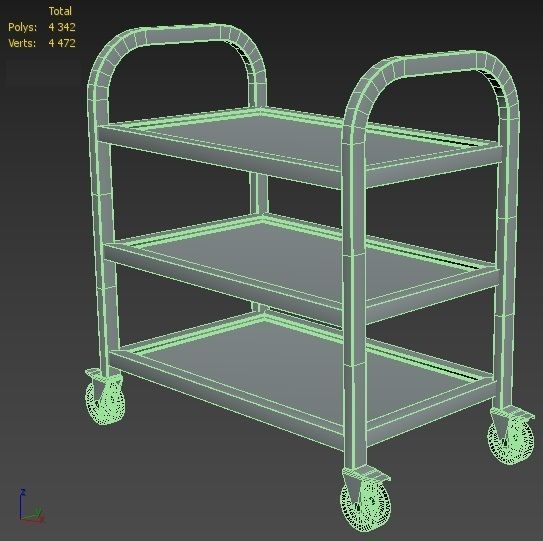 3D model Trolley Cart VR / AR / low-poly | CGTrader