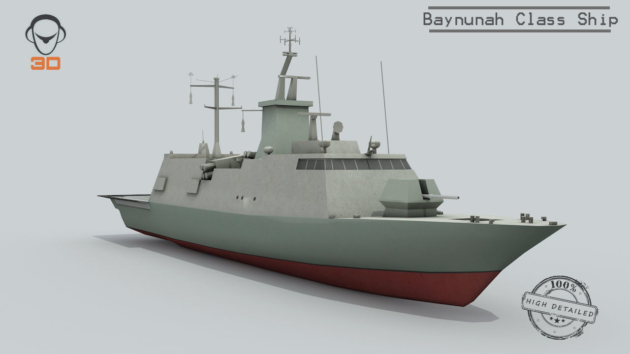 3D Baynunah class ship 3D model | CGTrader