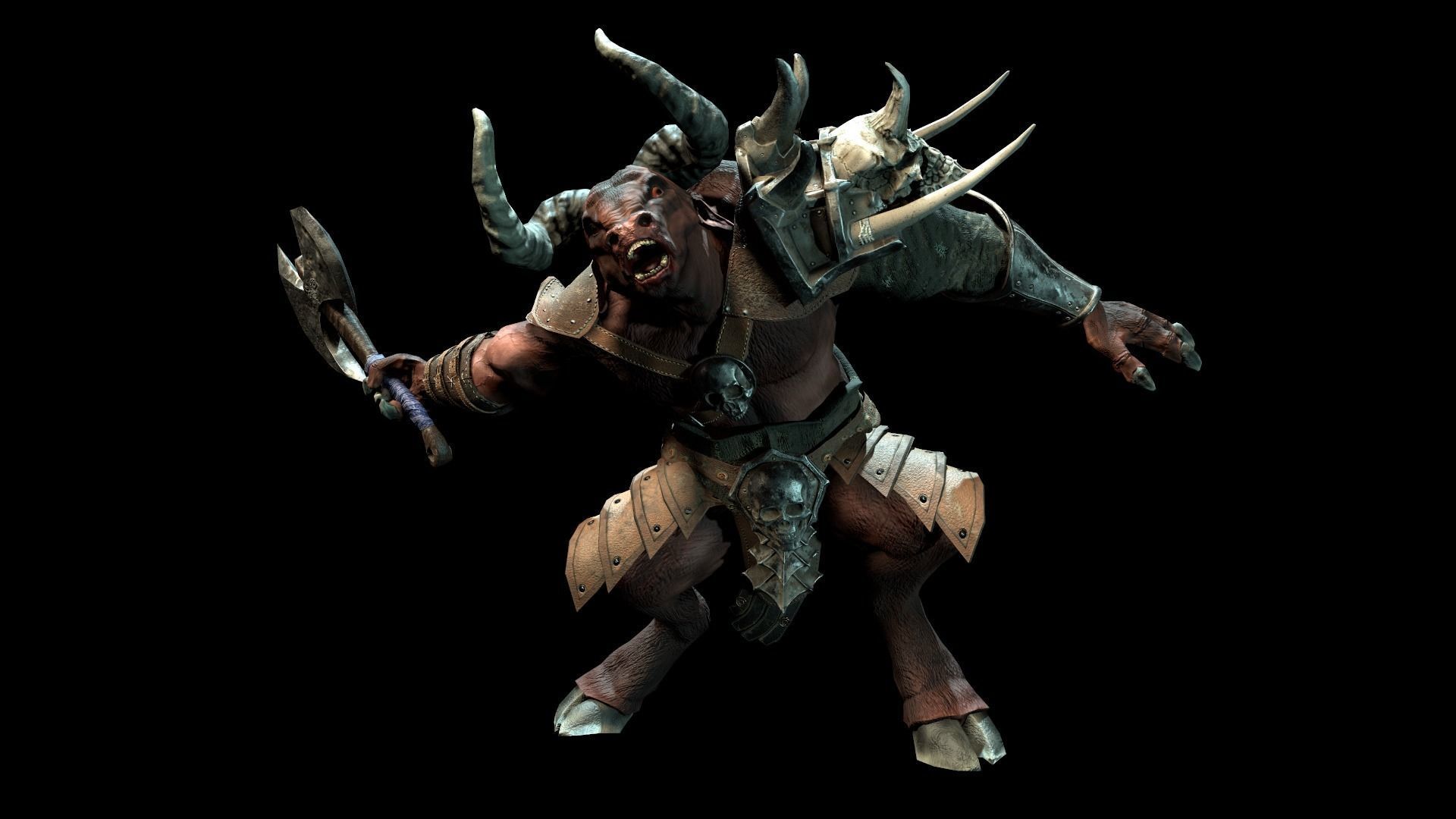 3D model Minotaur VR / AR / low-poly | CGTrader