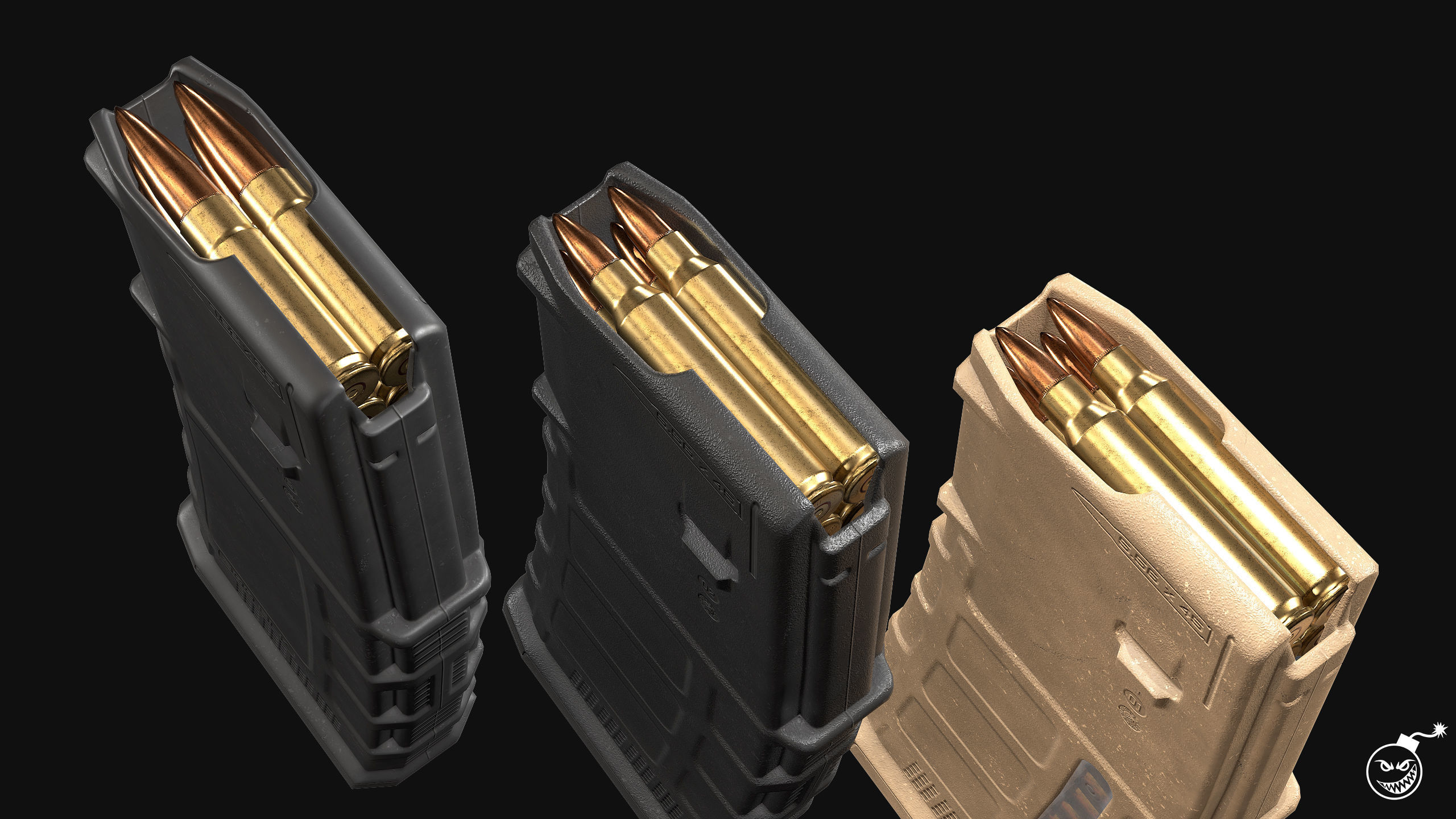 3D model AR-M4 - Magpul Pmag Magazine VR / AR / low-poly | CGTrader