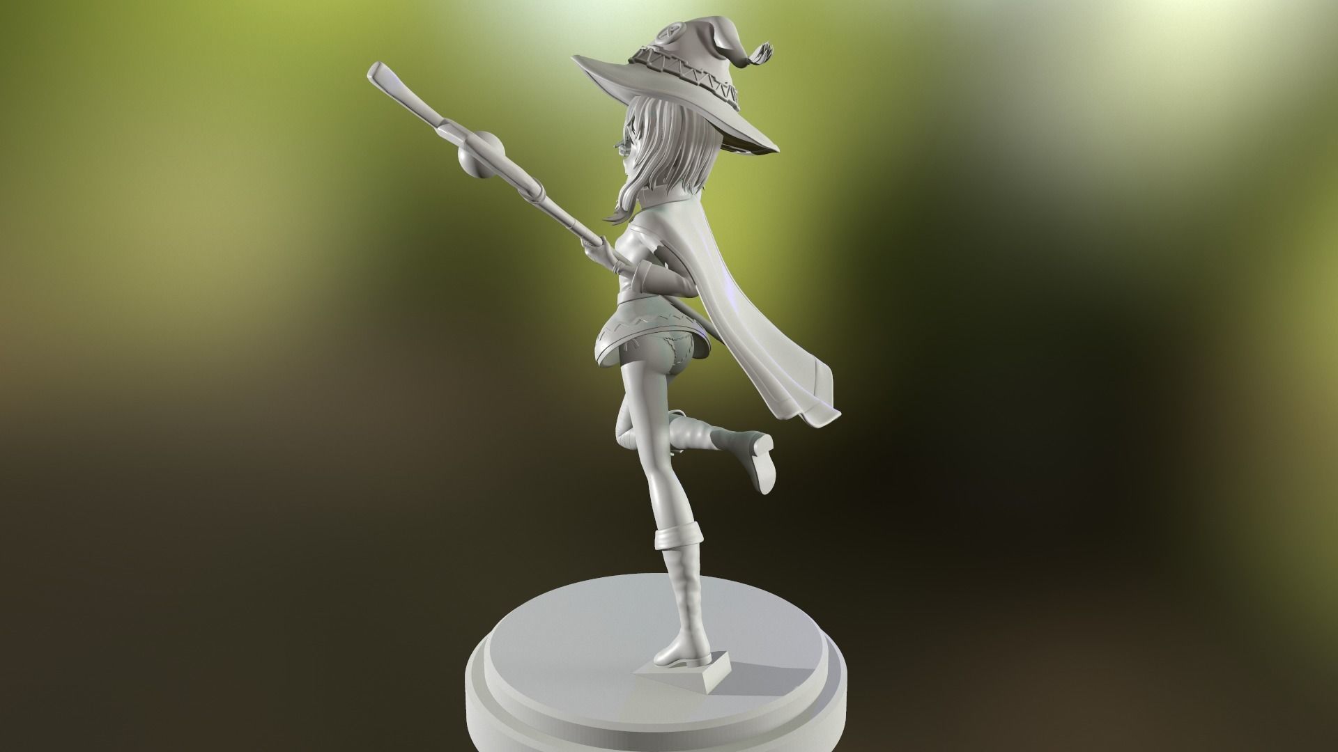 Megumin 3D model 3D printable | CGTrader