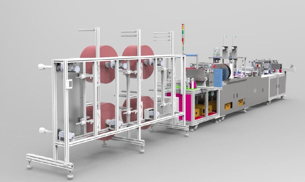 N95 mask production machine 3D model | CGTrader
