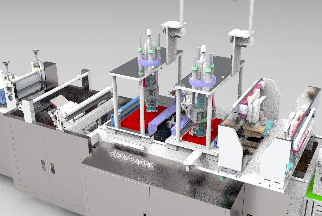 N95 mask production machine 3D model | CGTrader