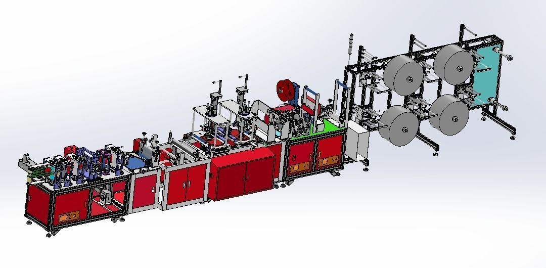 N95 mask production machine 3D model | CGTrader