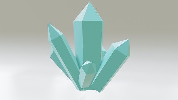 3D model Low Poly Crystal Asset VR / AR / low-poly | CGTrader
