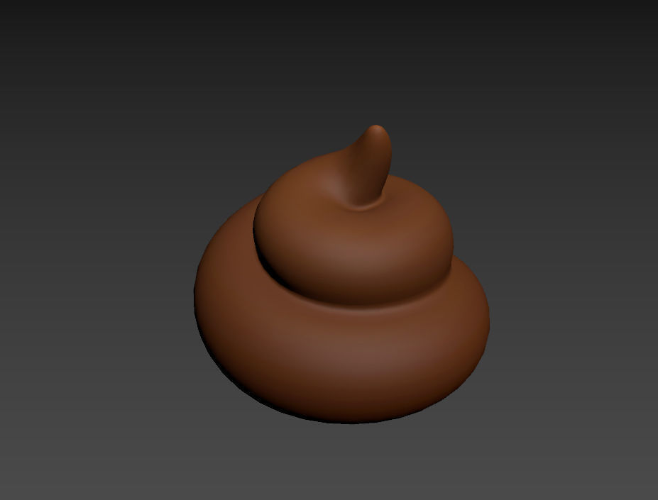 Cartoon Poo 3D model | CGTrader