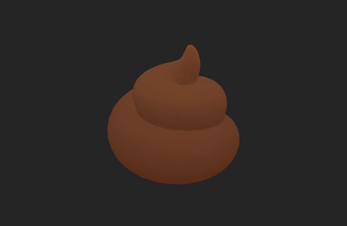 Cartoon Poo 3D model | CGTrader