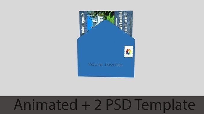 Envelope Brochure Animated Template 3D model animated | CGTrader