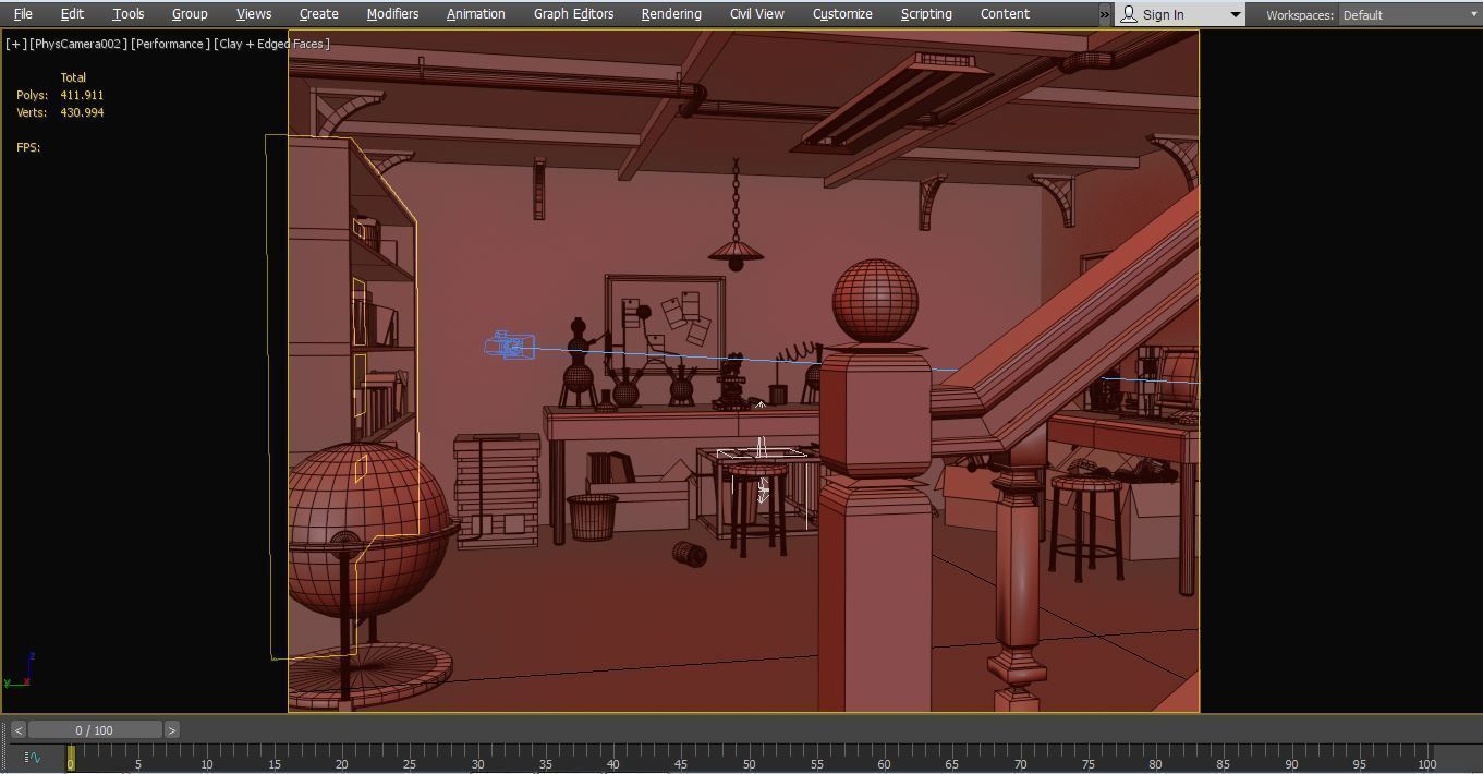 Basement laboratory 3D model | CGTrader