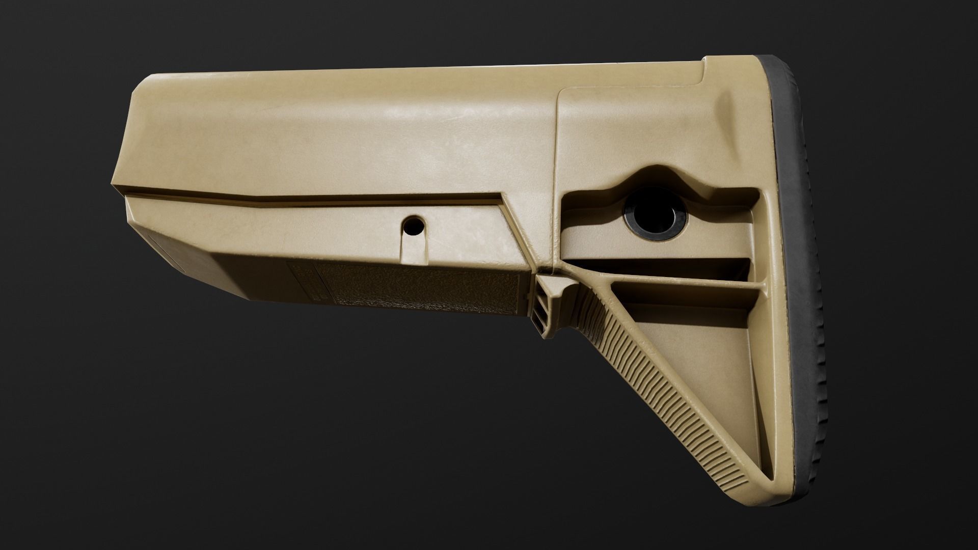 3D model BCMGUNFIGHTER Mod 0 AR15 Collapsible Buttstock VR / AR / low ...