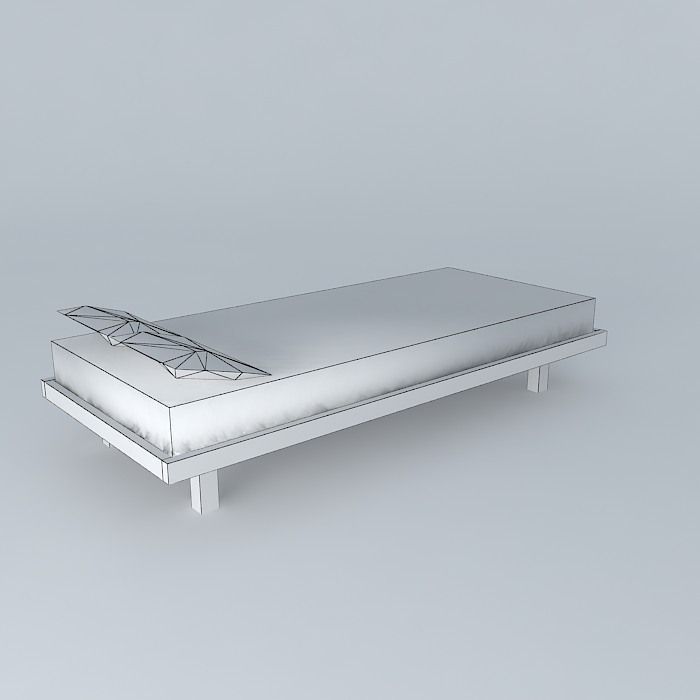 single bed 3D model free 3D model | CGTrader