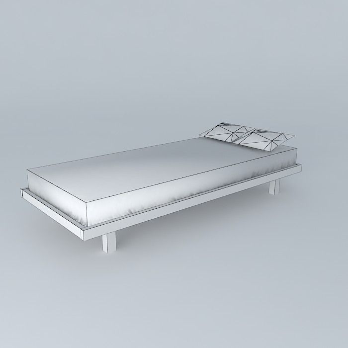 single bed 3D model free 3D model | CGTrader
