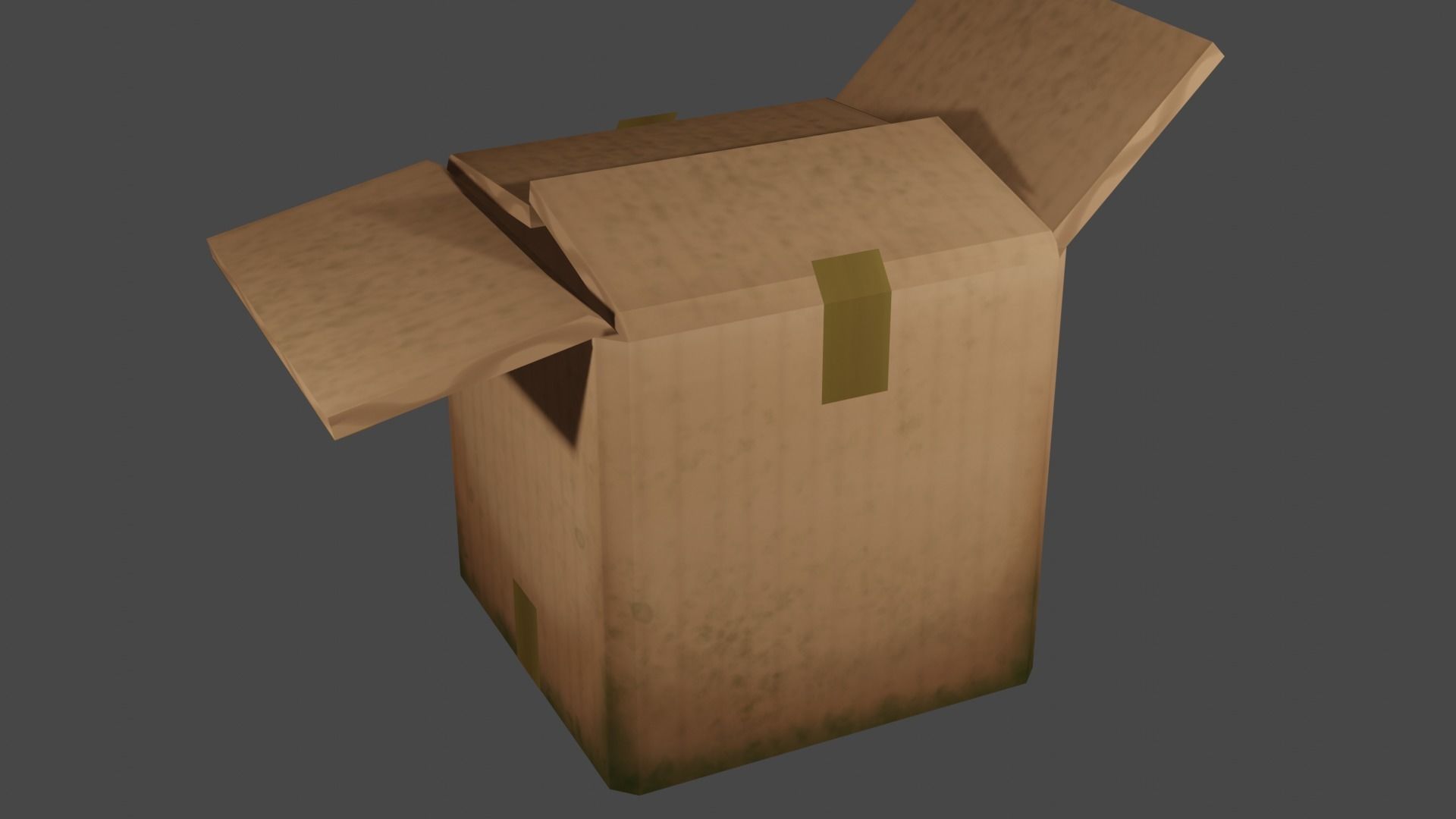 3D model realistic stylized cardboard box VR / AR / low-poly | CGTrader