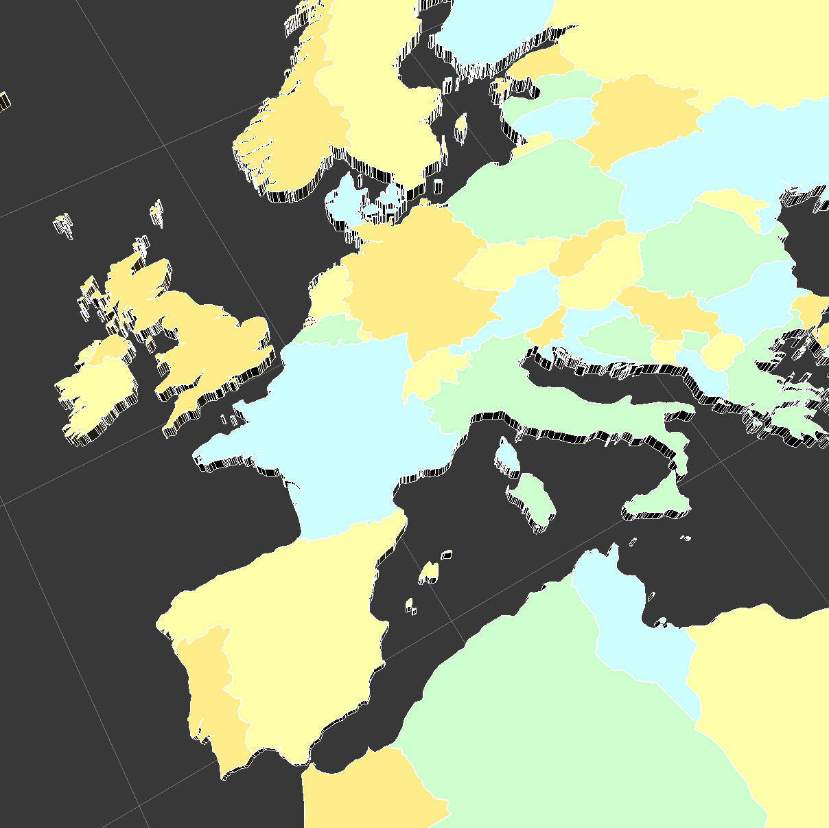 Political World Map 3D model | CGTrader
