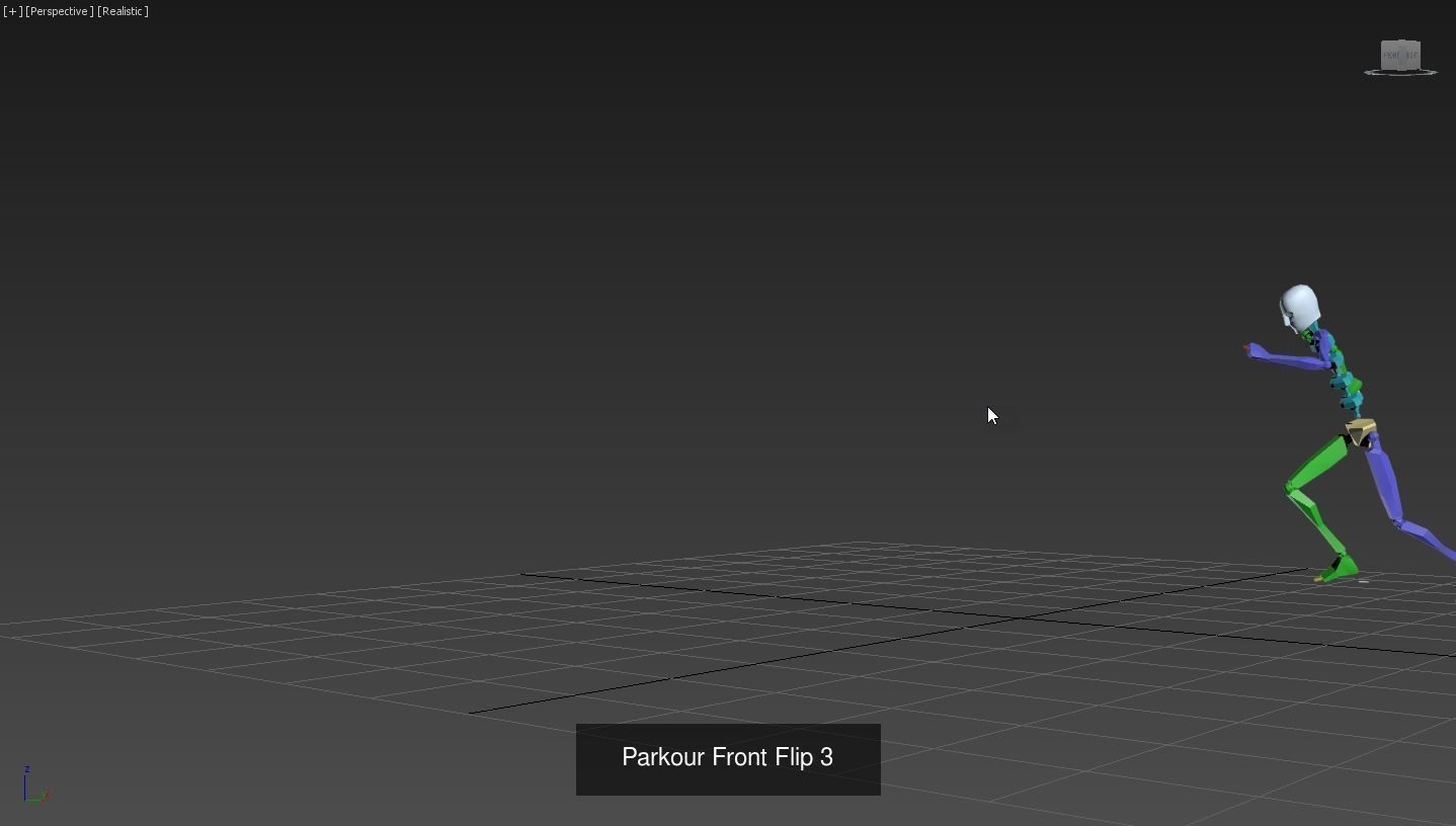 Parkour Front Flip 3D Model Collection | CGTrader
