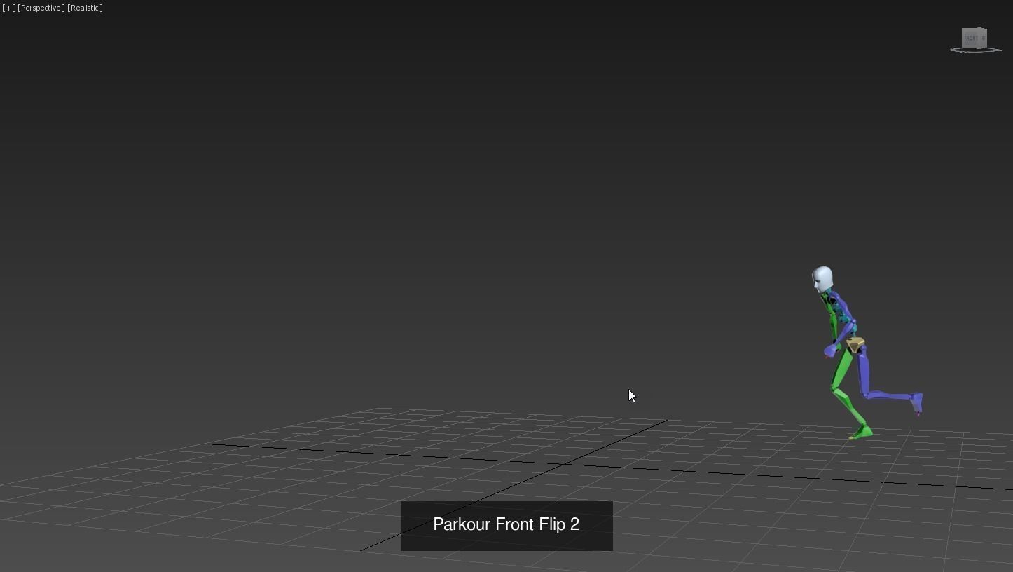 Parkour Front Flip 3D Model Collection | CGTrader