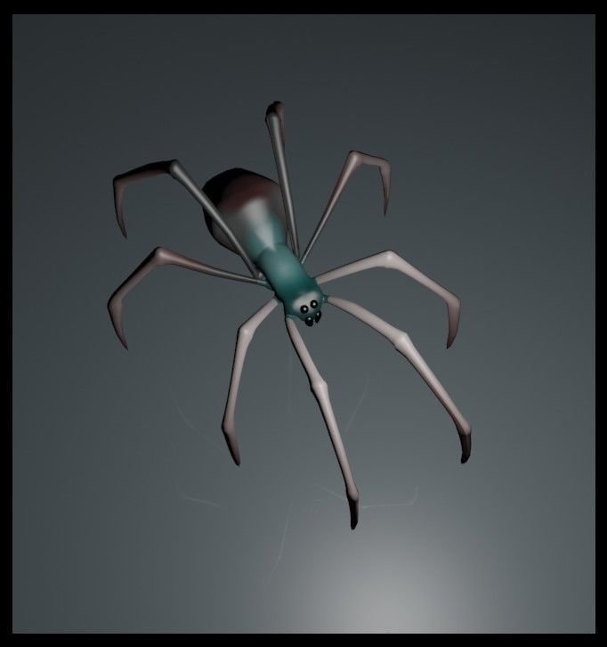 Spider - low poly 3D model | CGTrader