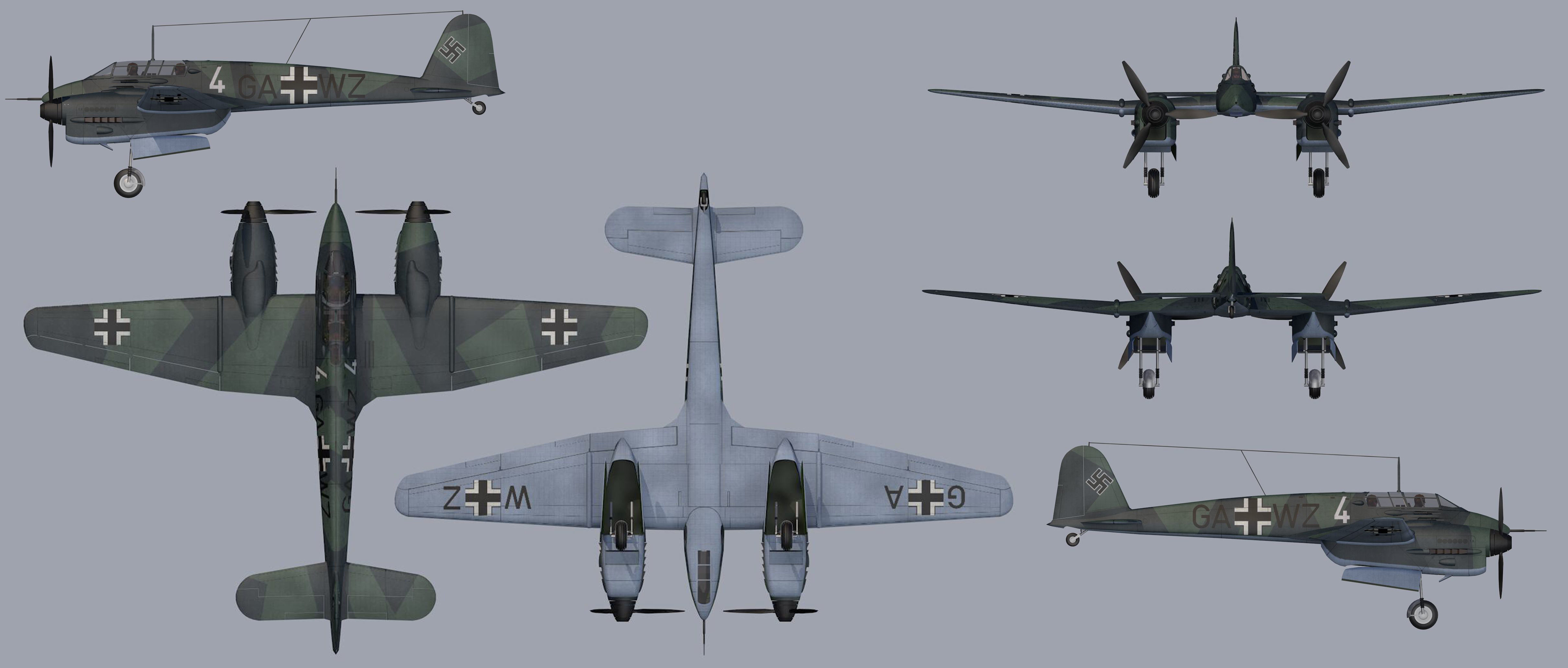 Focke-Wulf Fw-187 A-0 Falke 3D model | CGTrader