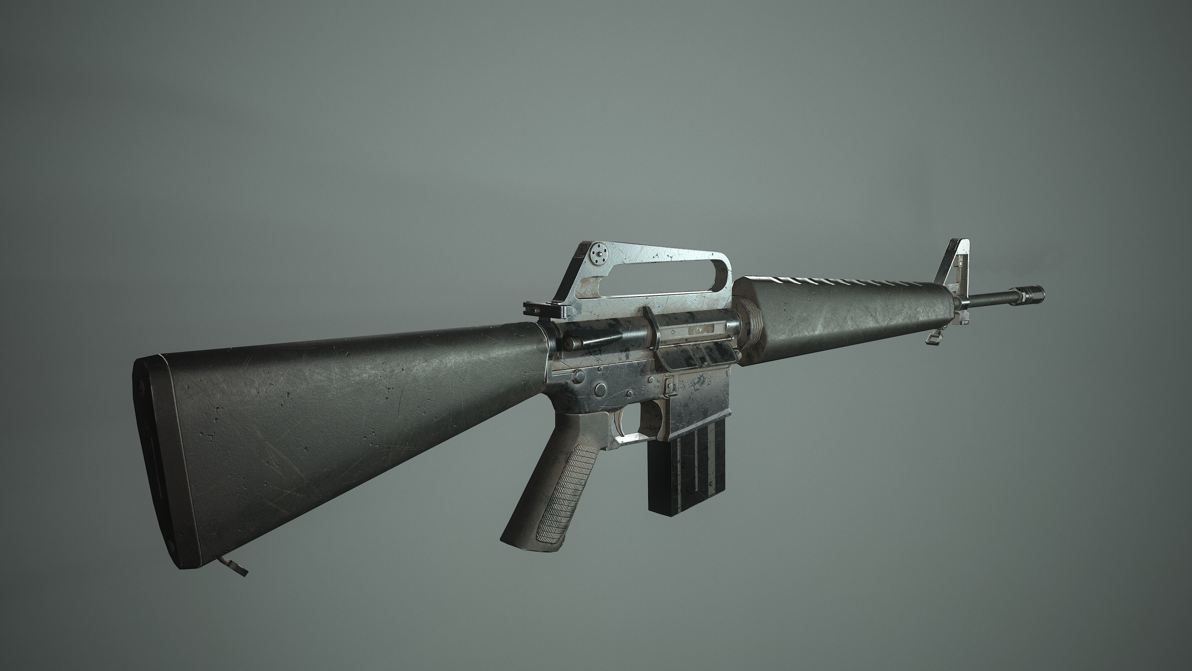 3D model M16 A1 Rifle VR / AR / low-poly | CGTrader