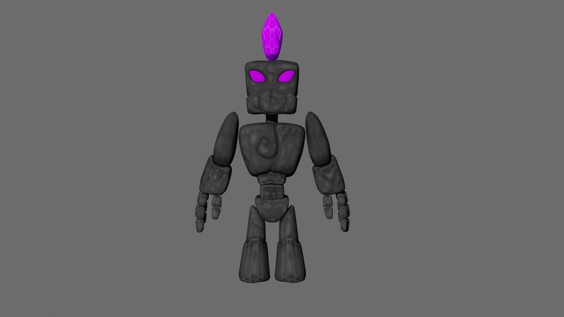 Stone Character 3D model rigged | CGTrader
