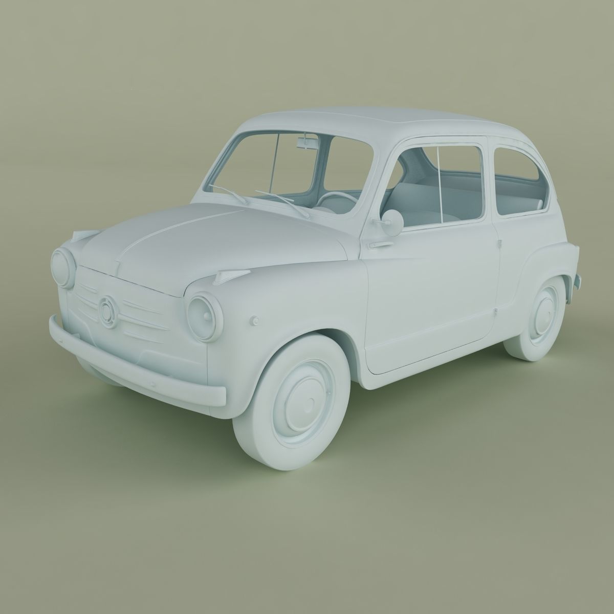 Fiat 600 3D model | CGTrader