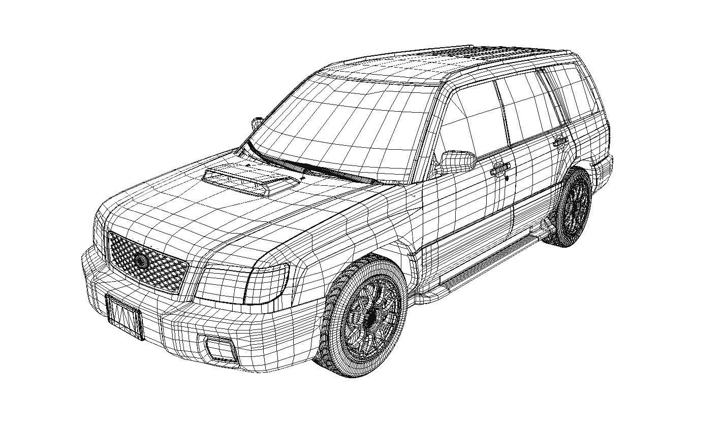 Subaru Forester SF5 S-turbo 2000-2002 3D model 3D model | CGTrader