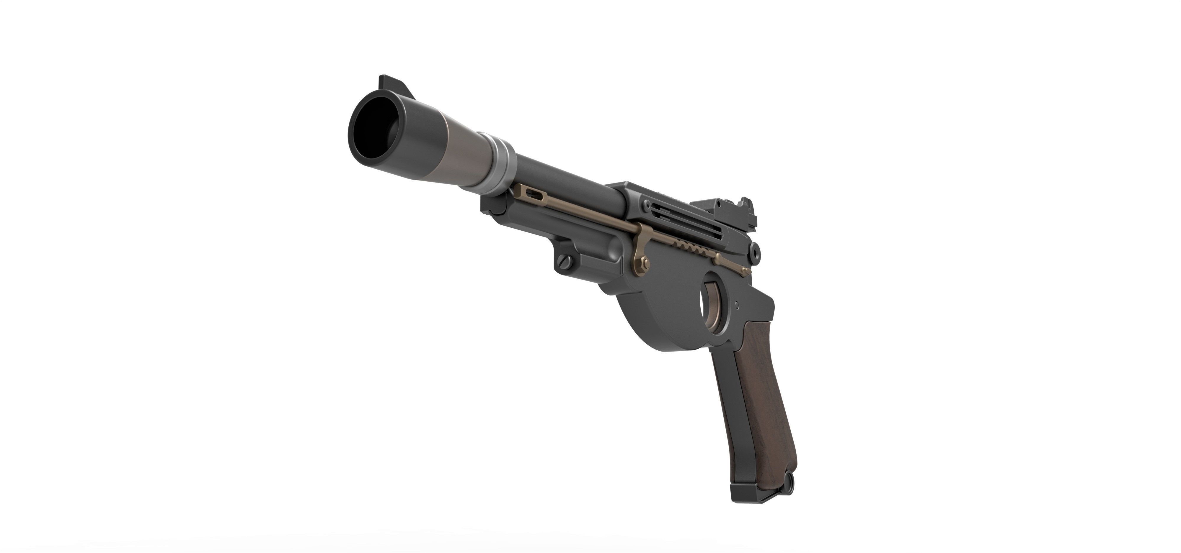 Blaster pistol from The Mandalorian TV series 3D model | CGTrader