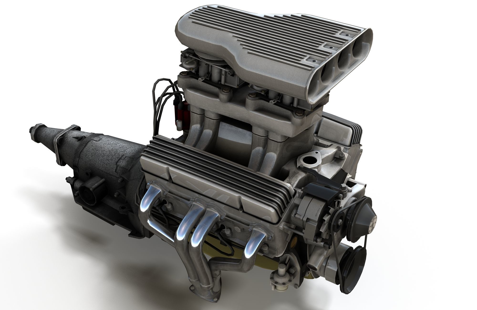 3D model Hot Rod V8 engine VR / AR / low-poly | CGTrader