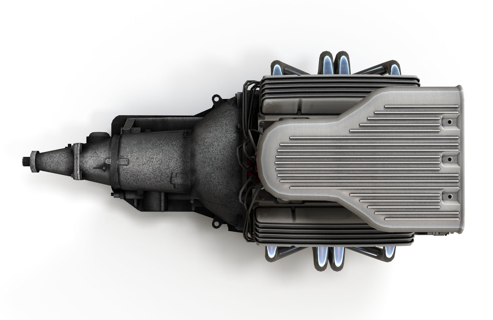 3D model Hot Rod V8 engine VR / AR / low-poly | CGTrader