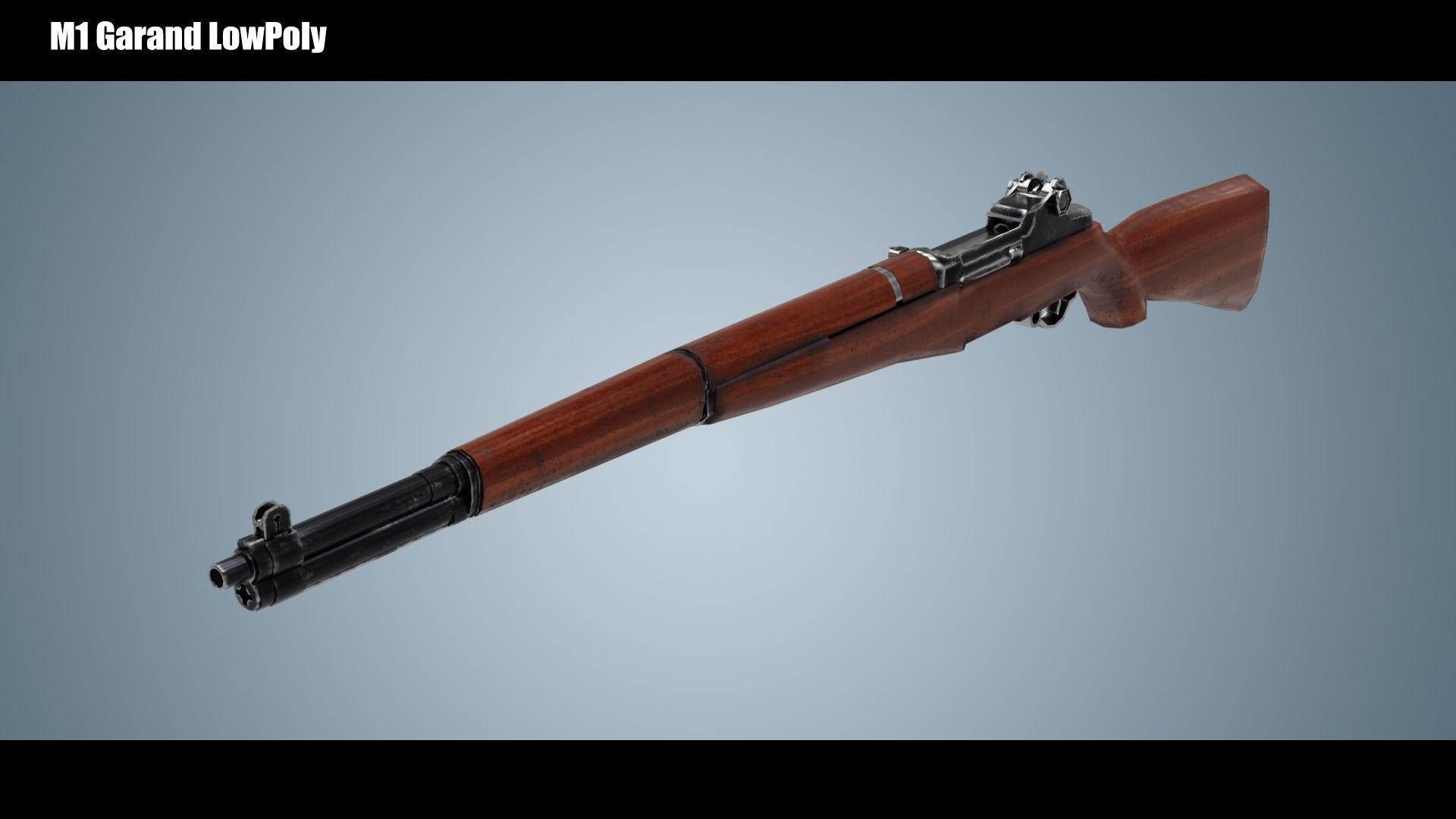 3D model M1 Garand Low-poly VR / AR / low-poly | CGTrader