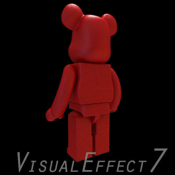 Red Leather Bear Brick 3D model | CGTrader